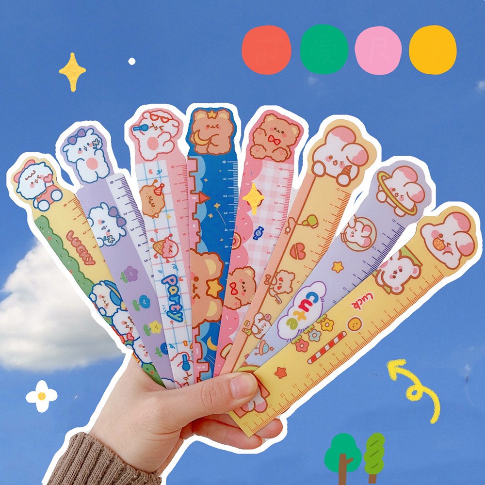 Flexible Cute Character Ruler Flexible Cute Ruler Flexible | Shopee ...
