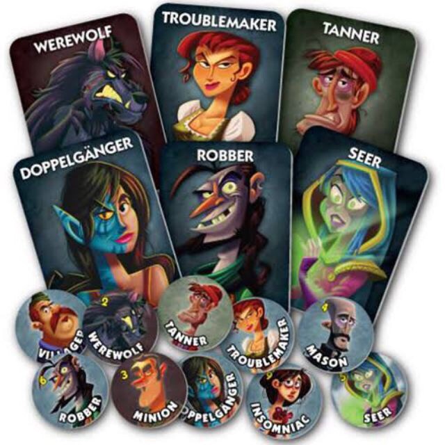 One Night Ultimate Werewolf,Alien,Deluxe (All English) Card Game I ...