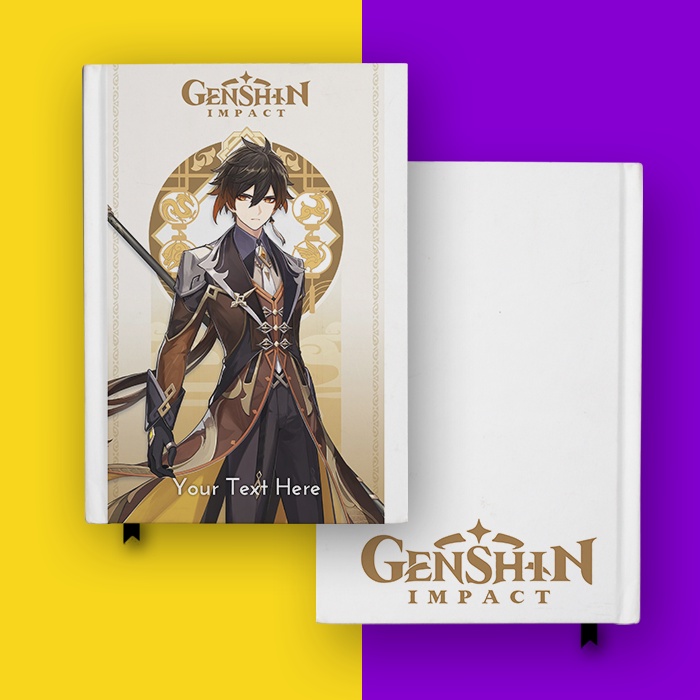 Genshin Impact Game Anime Notebook Zhongli Hardcover Notebook Custom ...