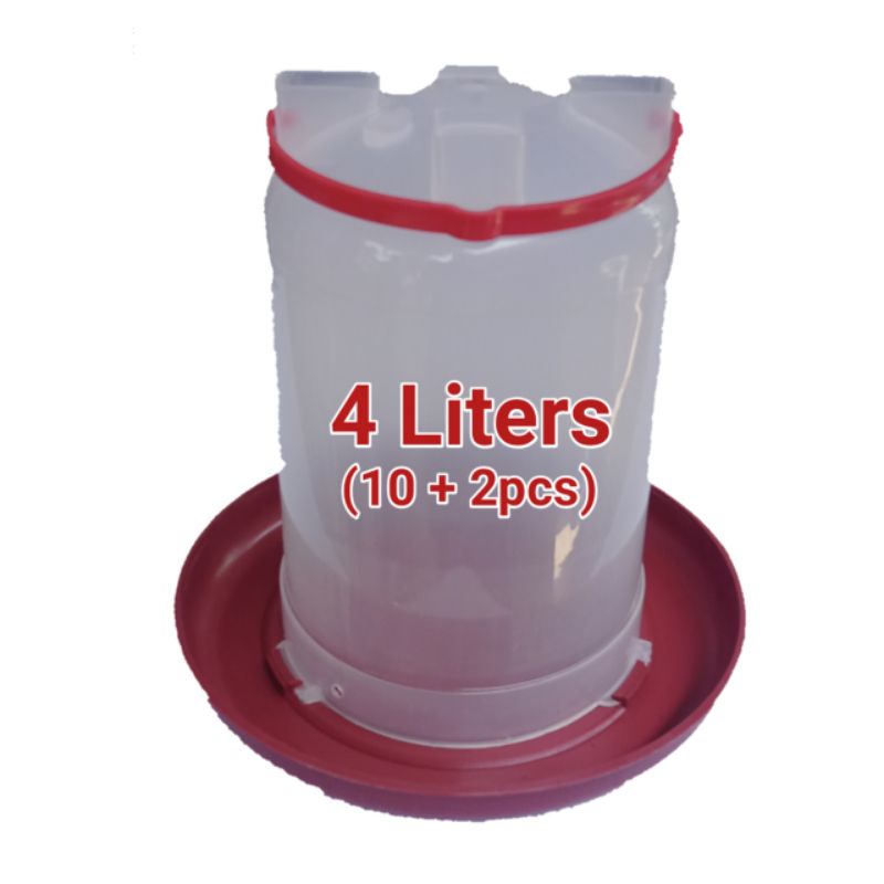 Chicken Waterer / Poultry Drinker / Galloner - 10+2pcs | Shopee Philippines