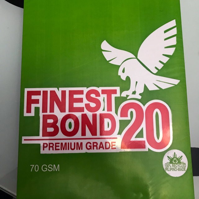 Finest Bond Long subs 20 70 gsm | Shopee Philippines