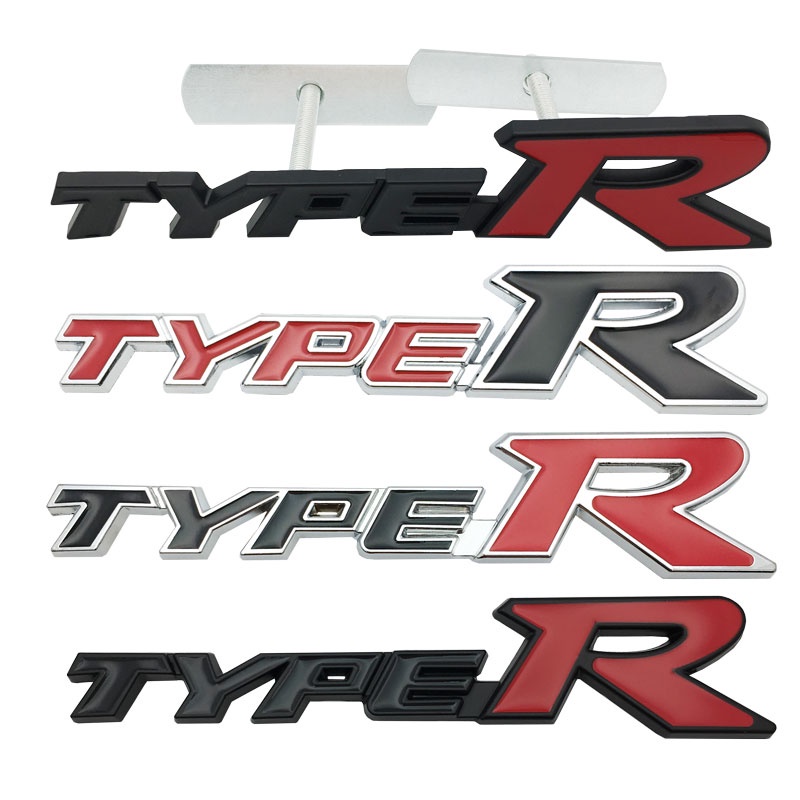 3D Metal TYPER Logo Car Fender Side Emblem Badge Decal Rear Bumper ...