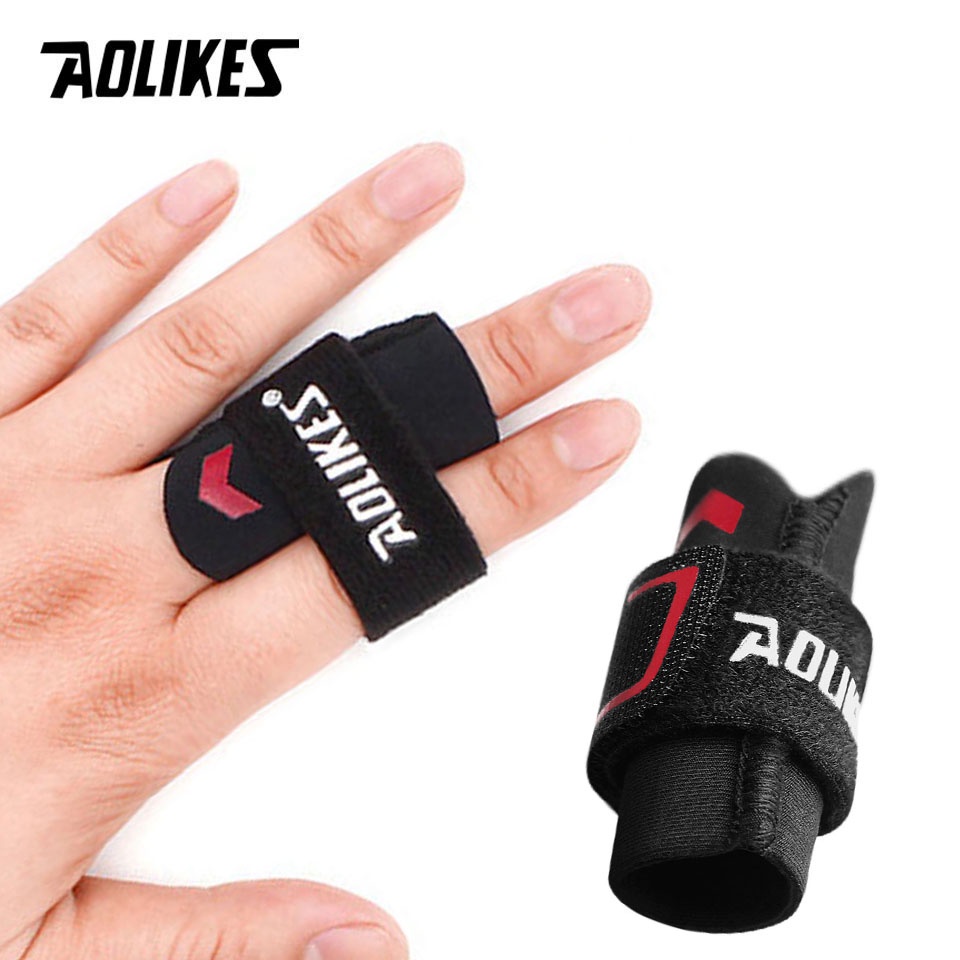 AOLIKES 1 Pc Sport Finger Splint Guard Protector Sleeve Support ...