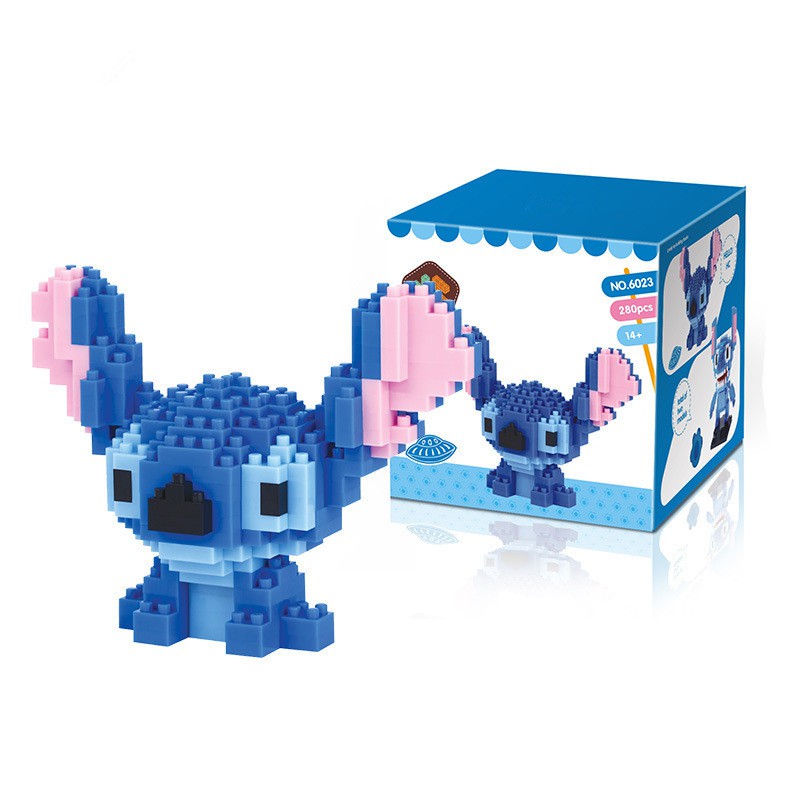 Anime Stitch Building Blocks Toy Lego Compatible Nano Diamond Bricks ...