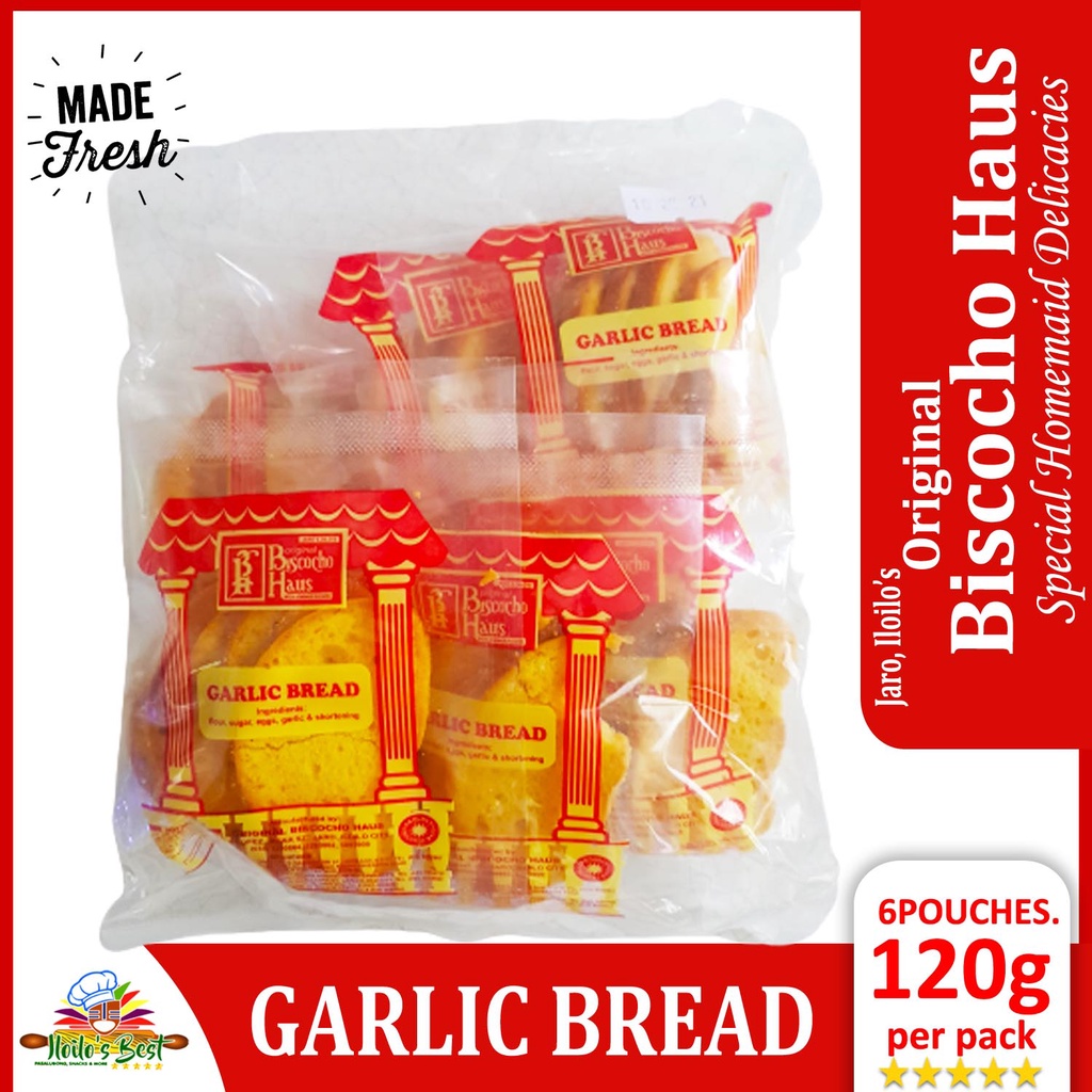 Iloilo's Best | Garlic Bread 1 Pack | Original Biscocho Haus | Toasted ...