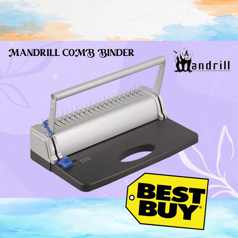 21-HOLES Manual Plastic Comb Binding Machine Size A4 Book Document ...