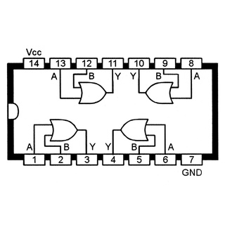 74HC32 7432 Quad 2-Input OR logic gate IC Original 7432 SN74HC32 AND IC Authentic 14 pins DIP ...