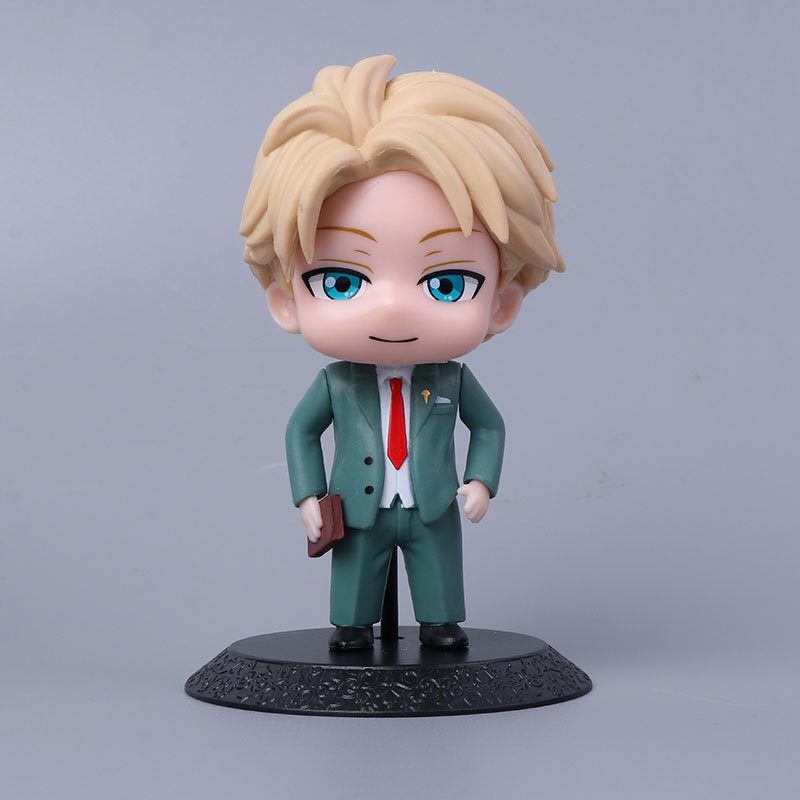 Spy X Family Loid Yor Forger Chibi Anua Anime Figure with Base Figurine ...