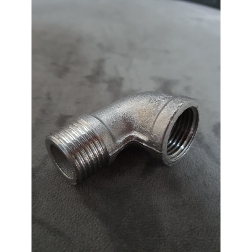 Stainless Steel Straight Elbow SIZE (1/4 - 3/4) screw type by acrotools ...