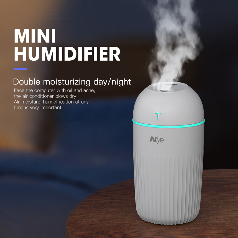 400ML Mini Portable USB Ultrasonic Air Humidifier Aroma Essential Oil Diffuser Mist Maker ...