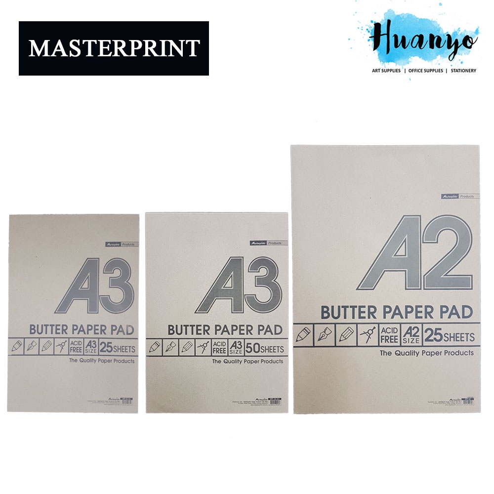 Masterprint Butter Paper Pad (A4 / A3 / A2 Size) | Shopee Philippines