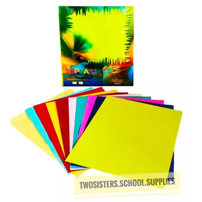 SPLASH Assorted and Single Colored Paper 250 sheet's (Sold per Ream ...