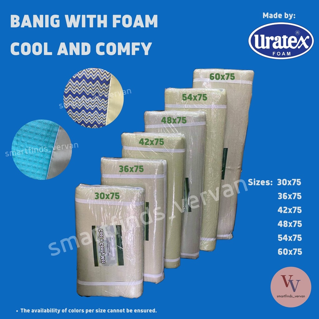 NEW DESIGNS ️Uratex- Banig with Foam (Cool and Comfy 30,36,42,48,54,60 ...