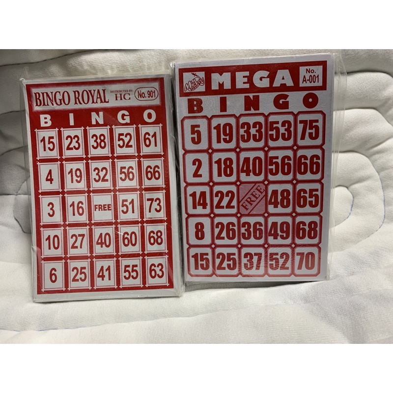 Royal and Mega regular size bingo cards | Shopee Philippines