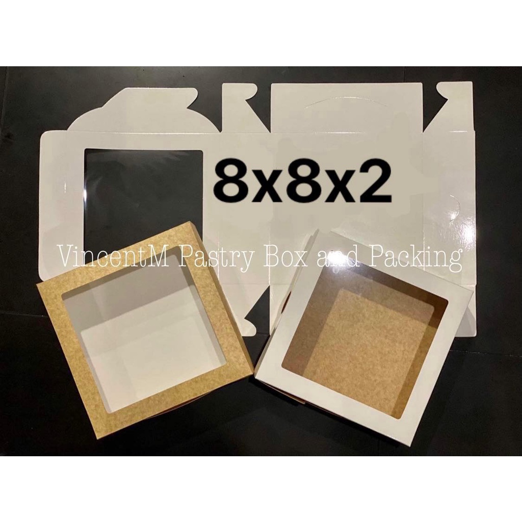 8x8x2 inches Cake Box / Pastry box | Shopee Philippines