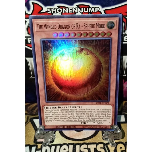 The Winged Dragon of Ra - Sphere Mode (CIBR-Super Rare) Limited Edition ...