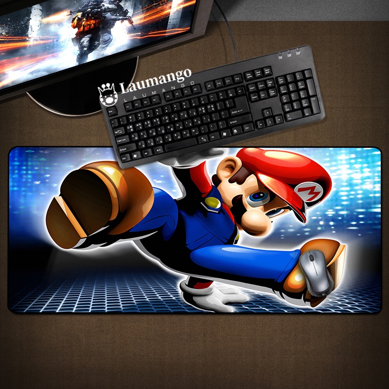 Gaming Mouse Pad Super Mario Desk Mat Mousepad Anime Gamer Cabinet Xxl ...