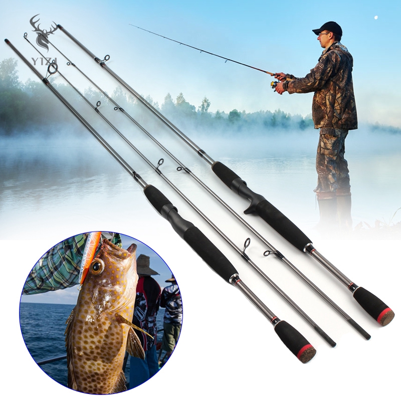 COD& Saltwater Carbon Fiber Fishing Pole Fishing Rod Freshwater ...