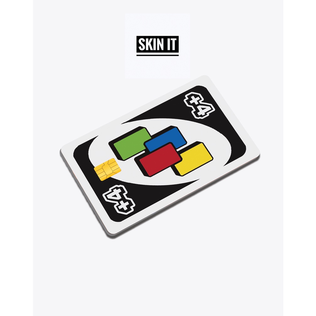 SKIN IT : Uno Themed Card Skins (Stickers For ATM or Beep Cards ...