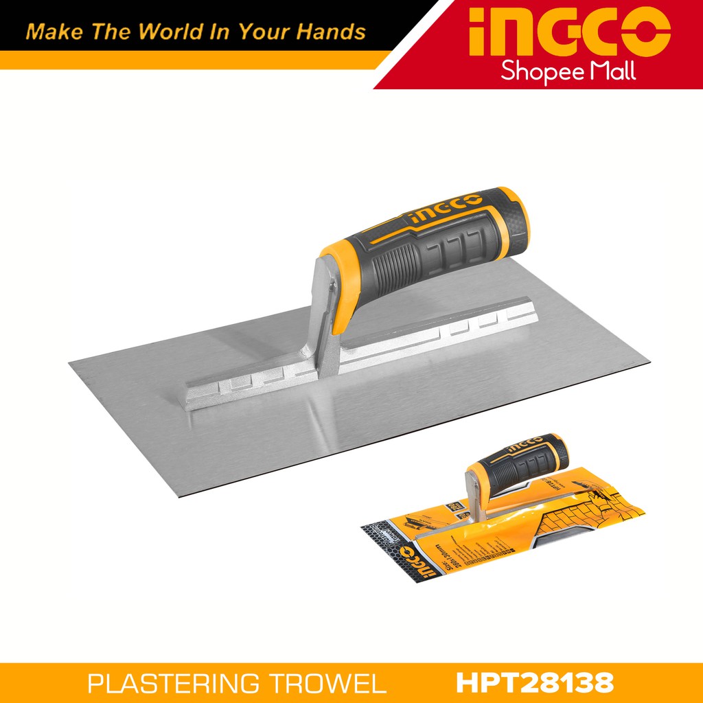 Ingco Plastering Trowel 280x130mm for Construction Finishing Tool ...