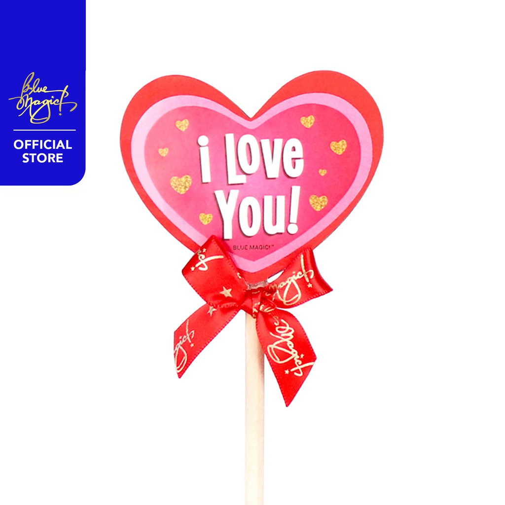 Blue Magic I Love You Small Heart Message Placard Add-On | Shopee ...
