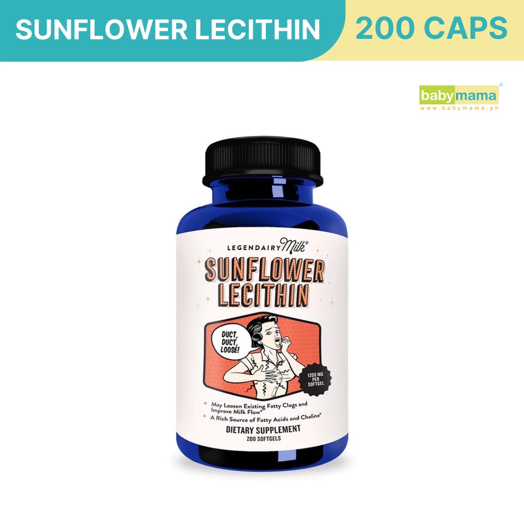 Babymama - Legendairy Milk Sunflower Lecithin - 200 Caps | Shopee ...
