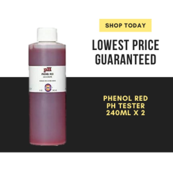 Phenol Red 240 ml Solution Swimming Pool pH Tester Test Kit Water ...