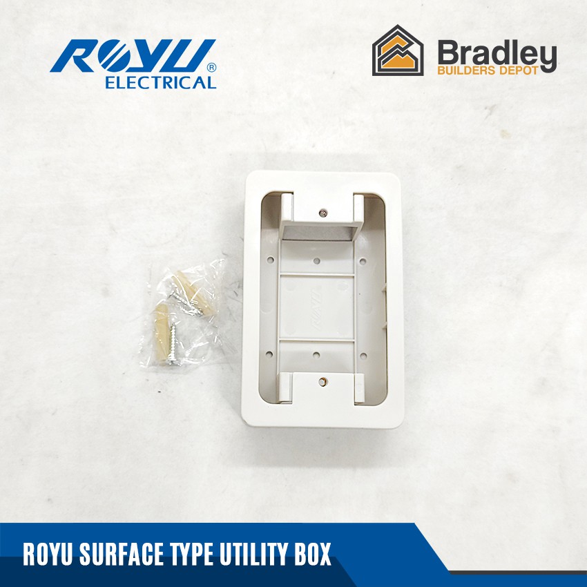 Royu Surface Type Utility Box with Scew and Tox (RUB2) | Shopee Philippines