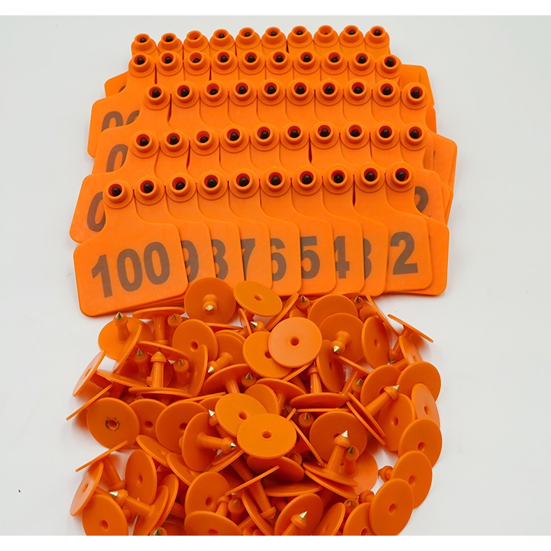 10/50Pcs Big cow ear tag Dairy cow identification tag Dairy cow ear tag ...