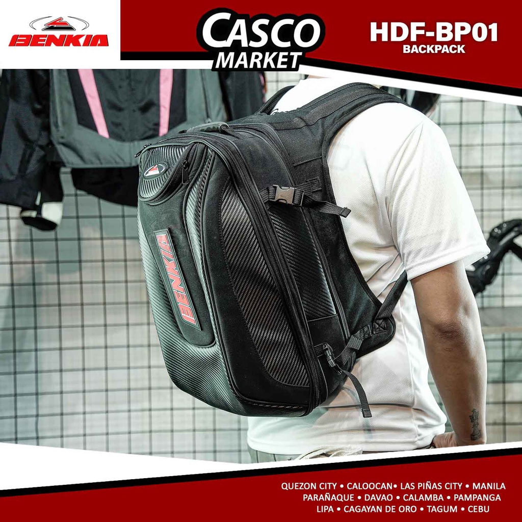 BENKIA HDF- BP01 CASCUAL BAG MOTORCYCLE RIDING BACKPAK | Shopee Philippines