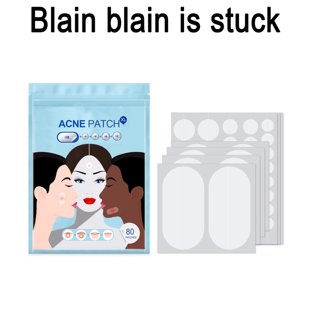 Acne Patch Pimple Hydrocolloid Stickers Spot Cover Treatment 80pcs ...
