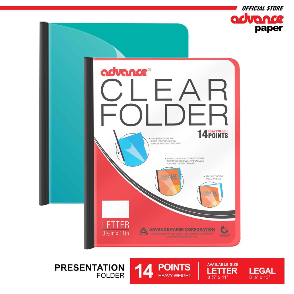 Advance Clear Slide Folder - 5 pcs | Shopee Philippines