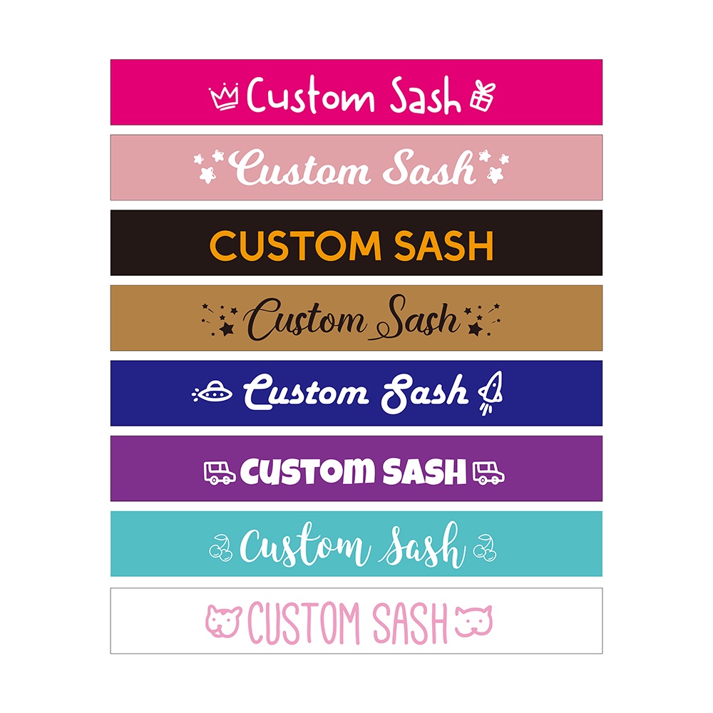 Personalized Party Sash with Custom Text for Kids Party Birthday ...