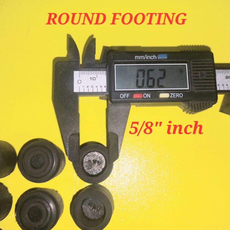 Round rubber footing-tips 1/2" and 5/8" inch/wholesale per dozen/rubber ...