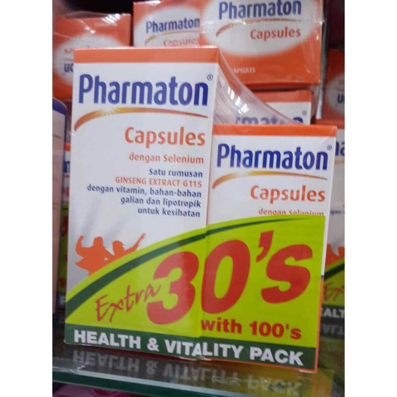 Pharmaton Capsul 100 Caps Extra 30 Caps | Shopee Philippines