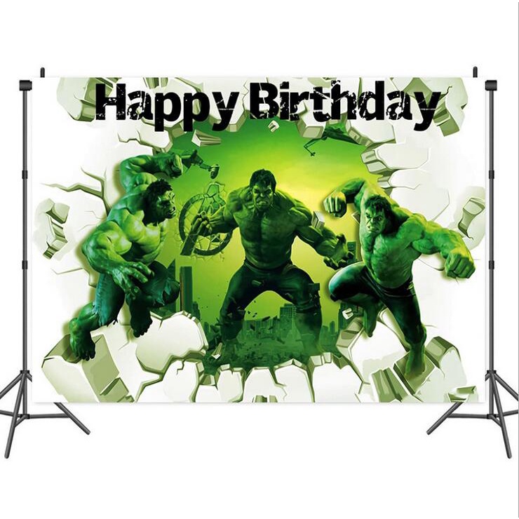 5x3ft Hulk Photography Background Cloth Children's Birthday Party ...
