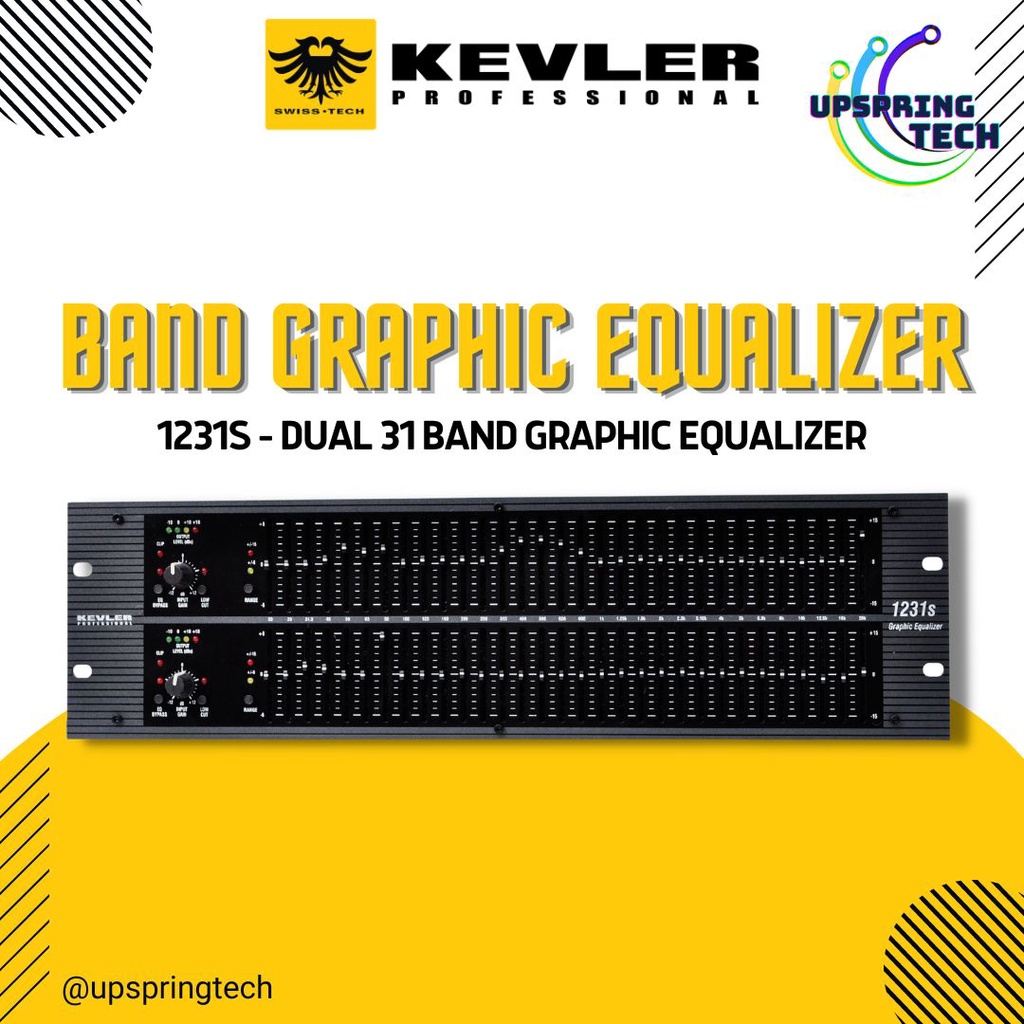 Kevler 1231S Dual 31 Band Professional Graphic Equalizer (45mm Slide Fader) | Shopee Philippines