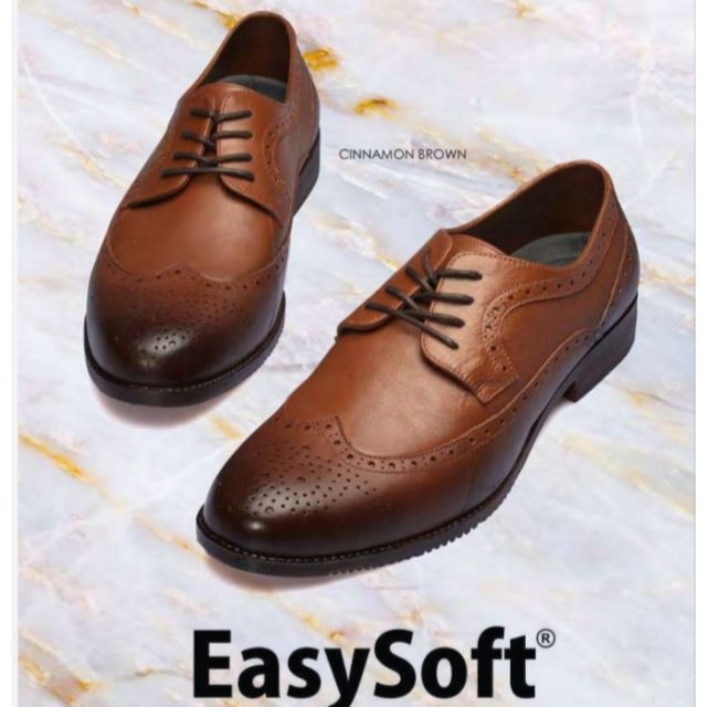Easy Soft Formal Brown Shoes Basel Deluxe Model | Shopee Philippines