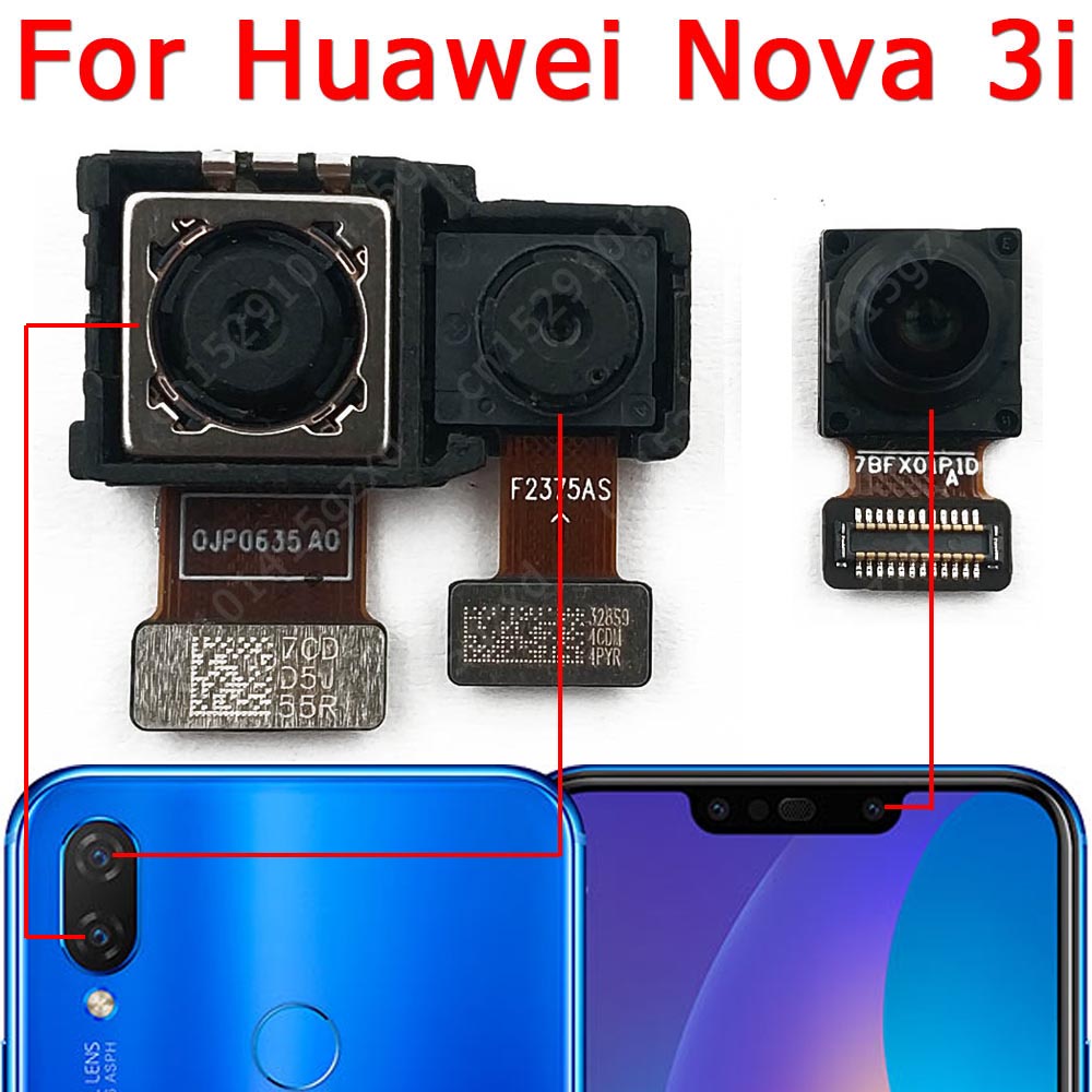 Original For Huawei Nova 3i Front Rear View Back Up Camera Frontal Main ...