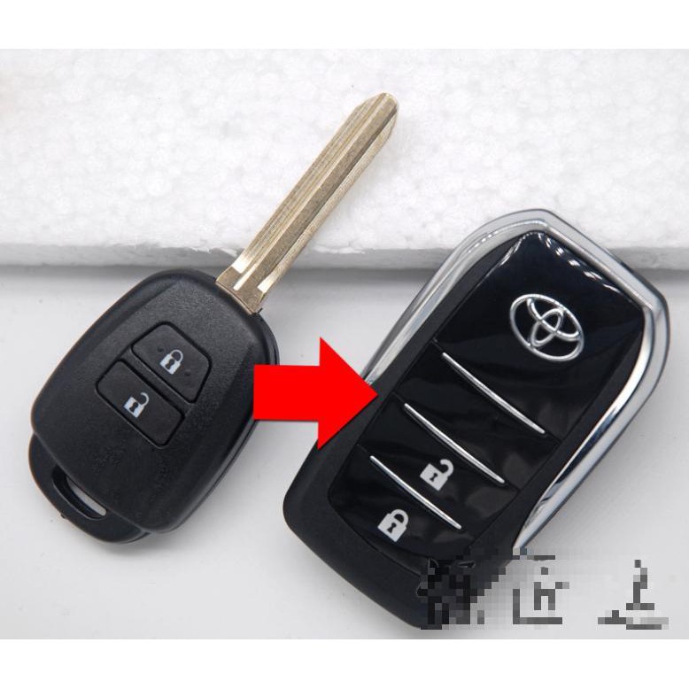 Toyota Vios, Yaris 2019 2-button folding key cover | Shopee Philippines