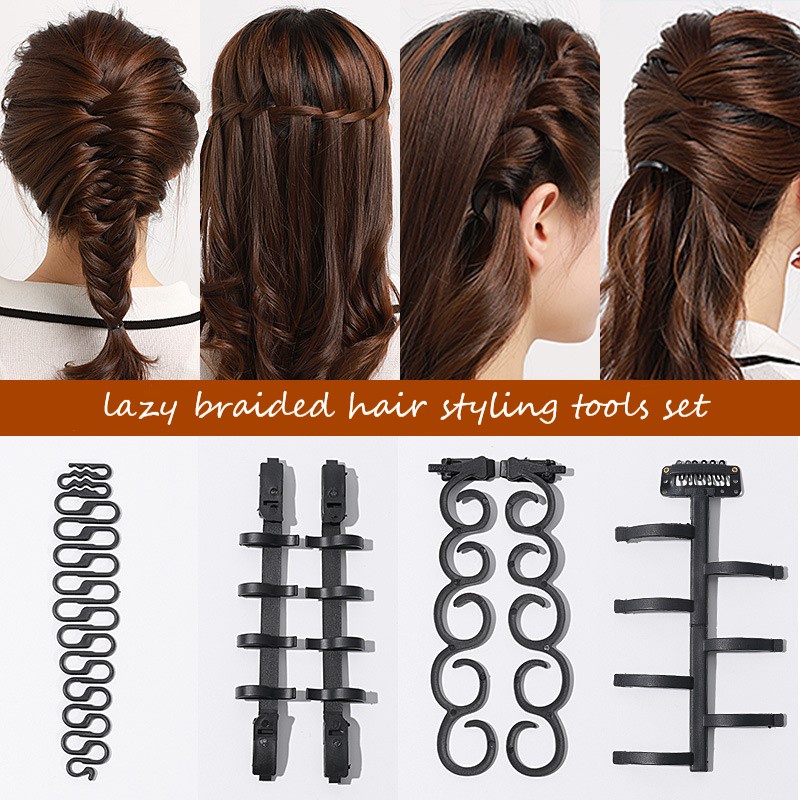 Hair Coiffure styling set braided hair lazy styling tools set | Shopee ...