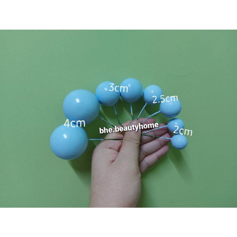 Balls Mini Balloons Magic Crystal Cake Topper Styro Pearl Ball Toppers ...