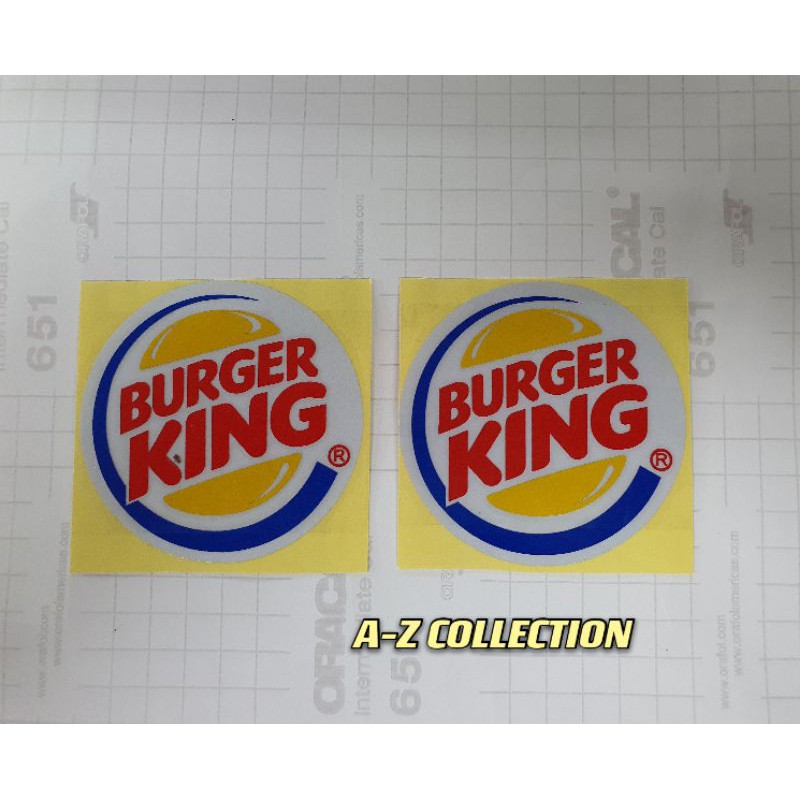 BURGER KING STICKER COLLECTION | Shopee Philippines