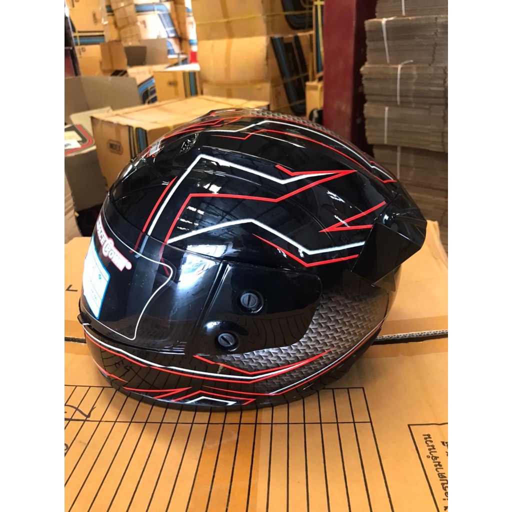SPACE CROWN Helmet Fighter (F-24) Full Face Motorcycle | Shopee Philippines