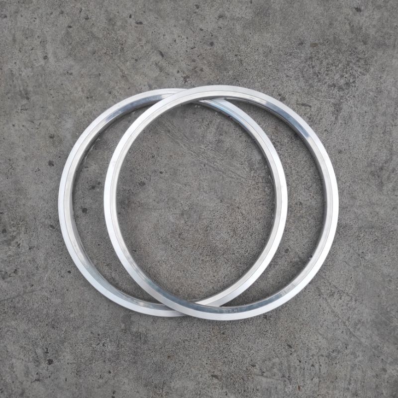 2pcs RIMS ALLOY Bicycle RIMS SILVER CHROME 16 PLUS 349 Size 16X1 3 PER ...