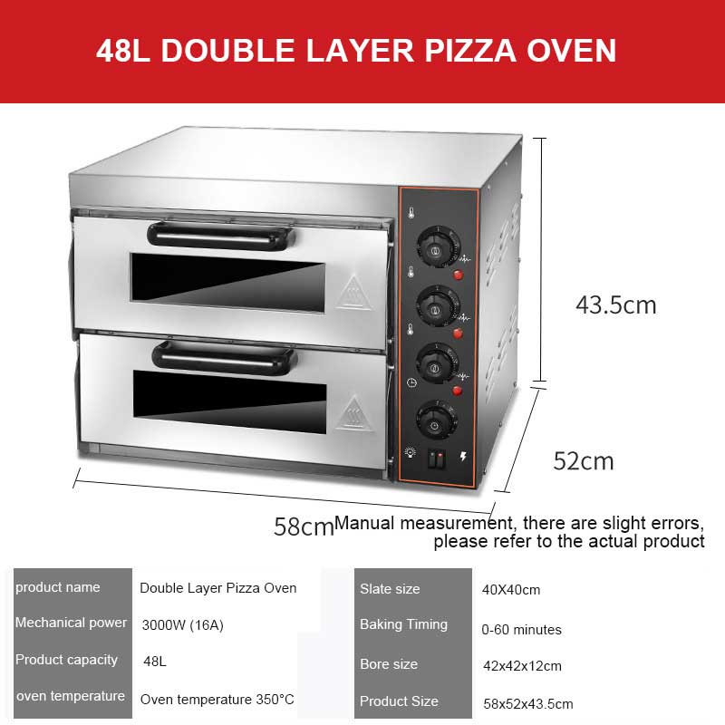 SKY Commercial Stainless Steel Pizza Oven Single/Double Oven | Shopee ...