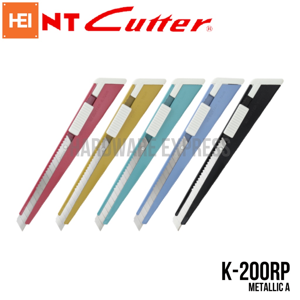 NT Cutter Japan K-200RP Metallic A Cutter (w/ Auto Lock) - Sold Per Pc ...