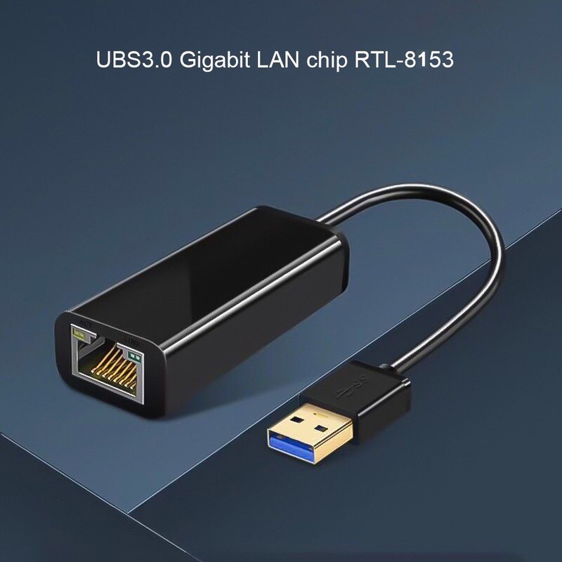 USB 3.0 Ethernet Adapter USB Network Card To RJ45 1000Mbps Lan RTL8153 ...