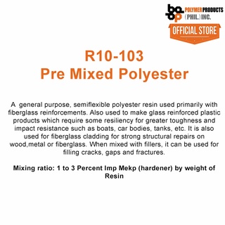 Polymer R10-103 Resin with Local Hardener 120cc | Shopee Philippines