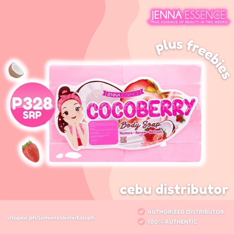 COCOBERRY WHITENING SOAP 1KG — 100% ORIGINAL | Jenna Essence | Shopee ...